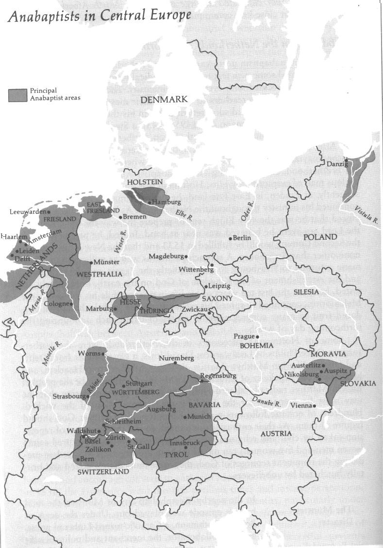 Anabaptists areas